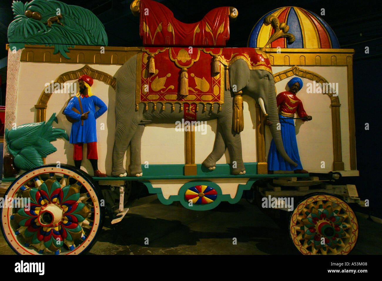 Traditional circus carriages Ringling Museum Stock Photo - Alamy
