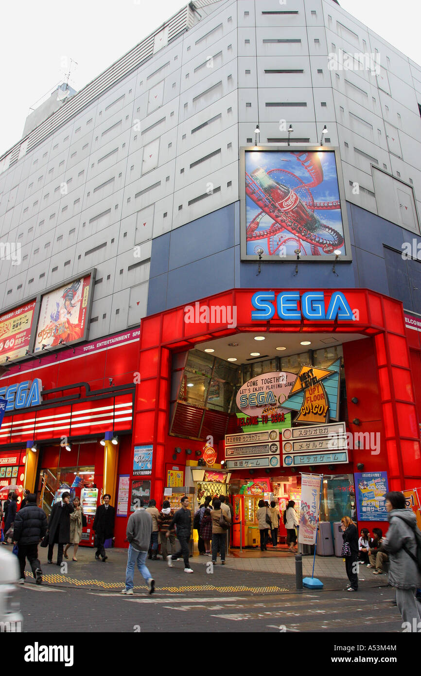 Tokyo Japan Travel tv video game centre sega landscape Stock Photo - Alamy