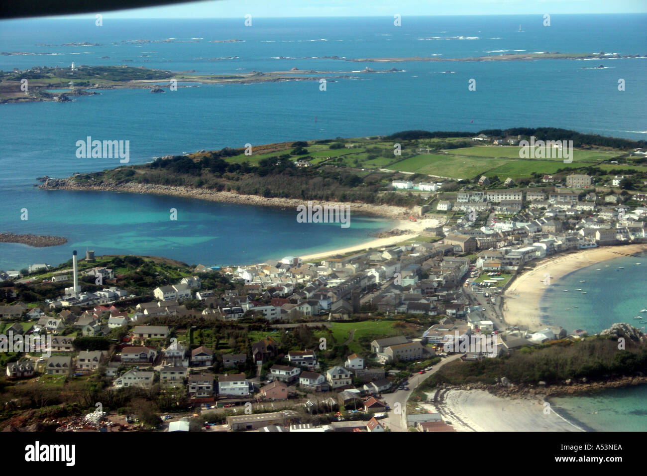 Cornwall the scilly isles map hi-res stock photography and images - Alamy