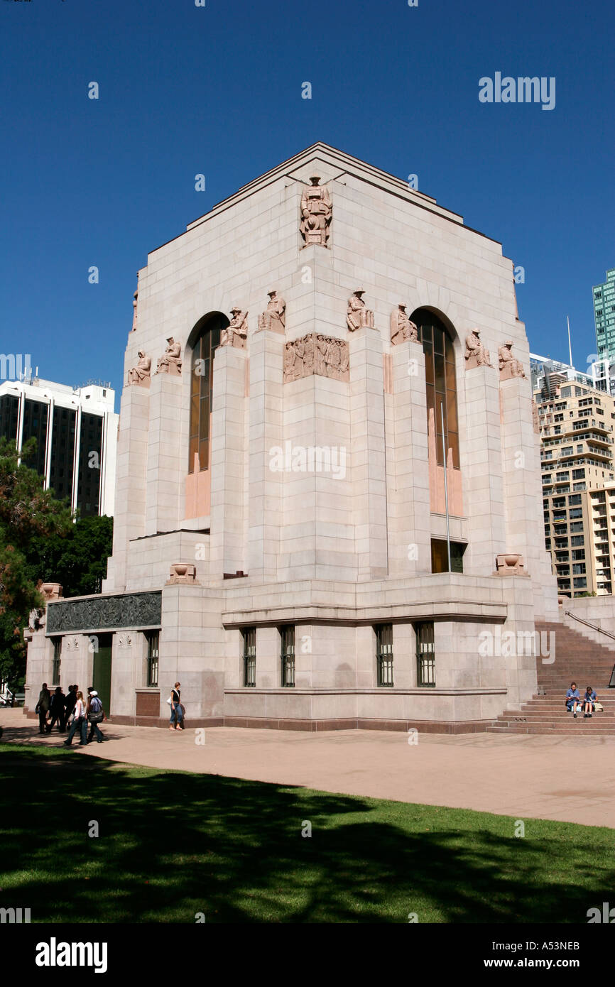 The art deco anzac memorial in Hyde Park in Sydney Australia Stock ...