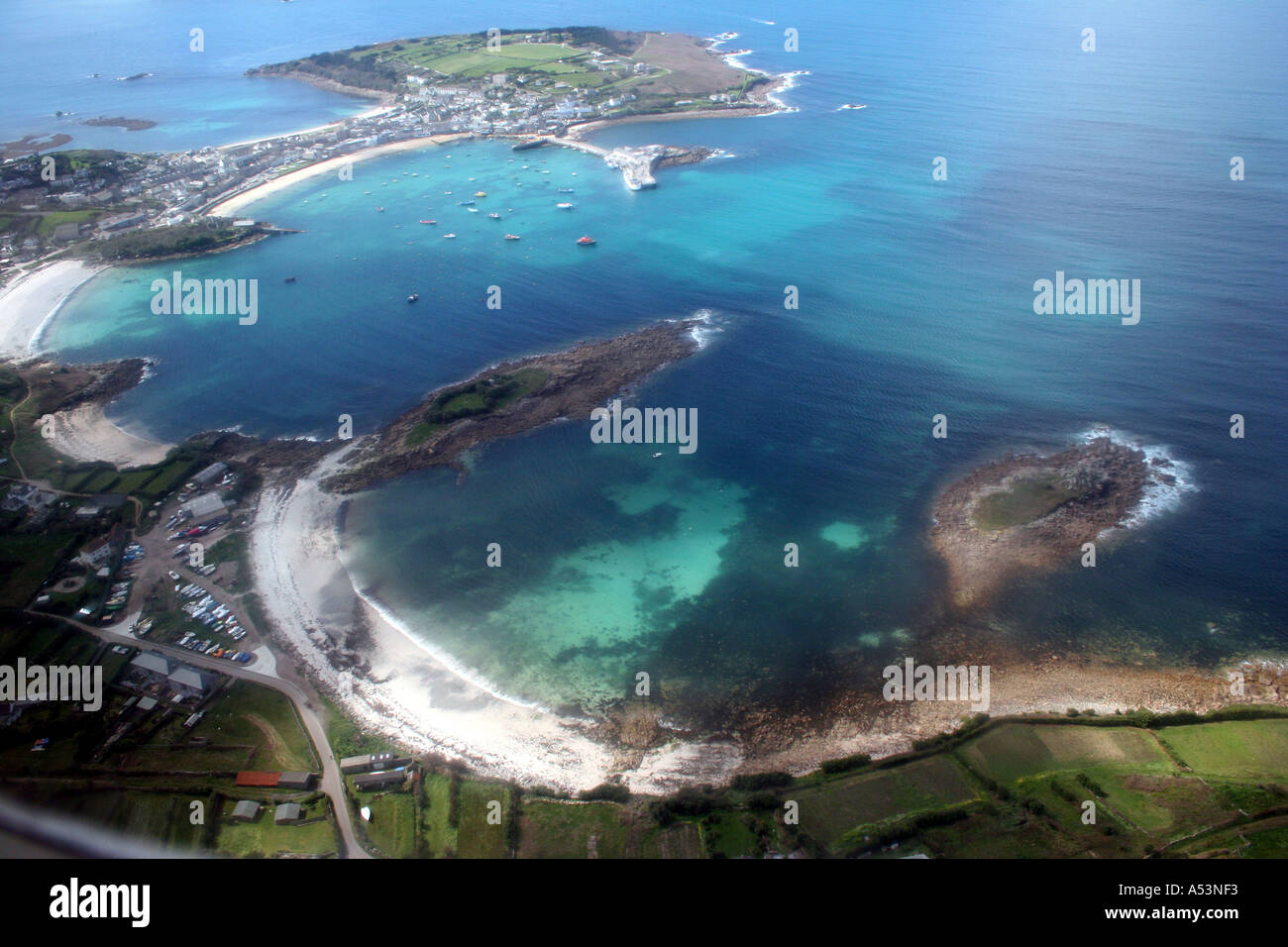 Cornwall the scilly isles map hi-res stock photography and images - Alamy