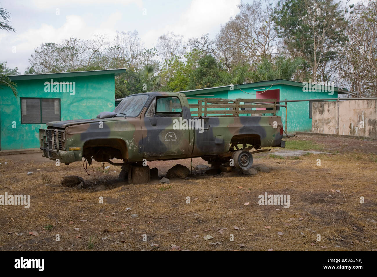 Truck awaiting spare parts in a ranger s camp Eastern Region Ghana ...