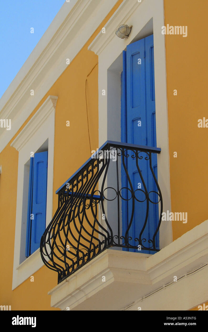 Classic greek shutters hi-res stock photography and images - Alamy