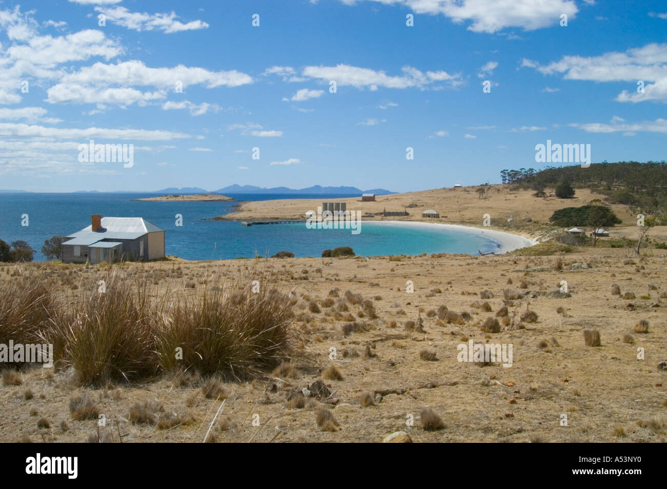 Historic building near Darlington Maria Island Nationalpark Tasmania ...