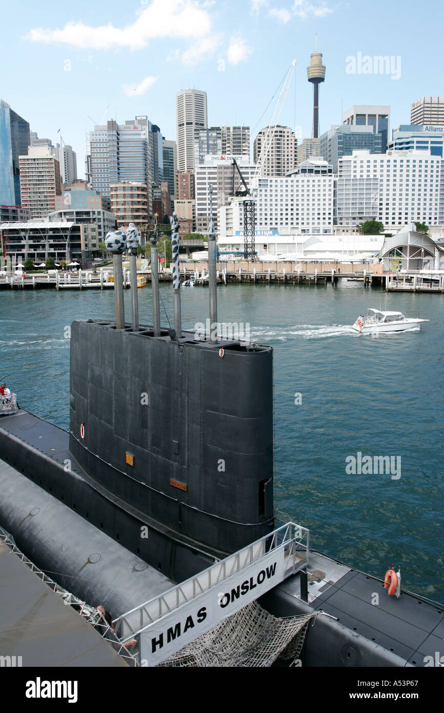HMAS Onslow Submarine at the national maritime museum in Darling ...