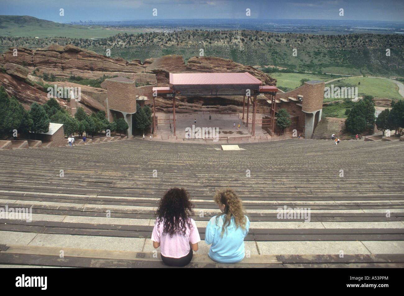 Red Rock Open Air Amphitheatre In Colorado USA Stock Photo - Alamy