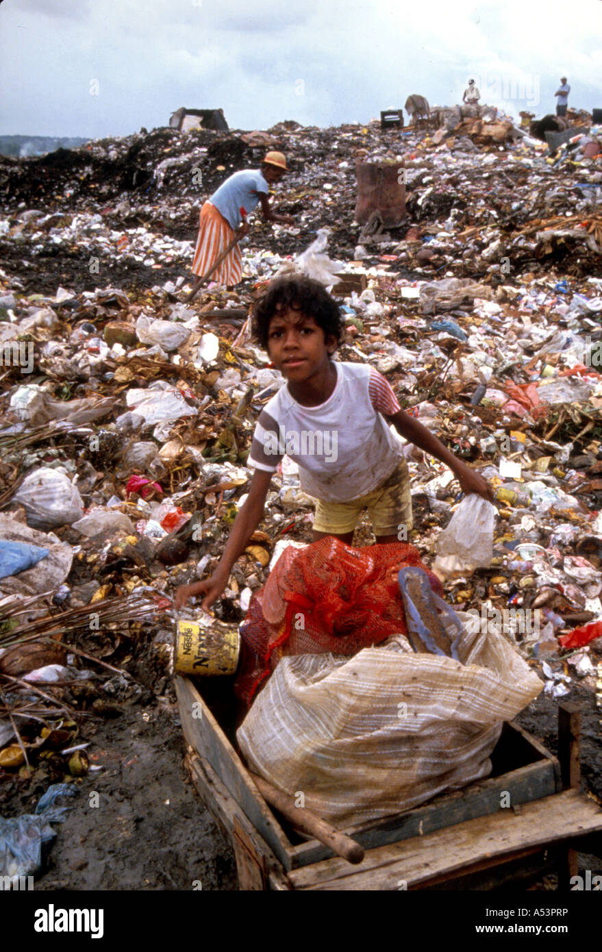 Painet ha1722 3488 poverty boy scavenging garbage dump recife brazil ...