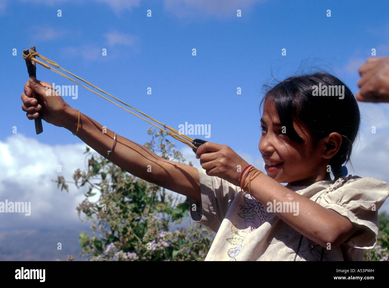 Slingshot girl hi-res stock photography and images - Alamy