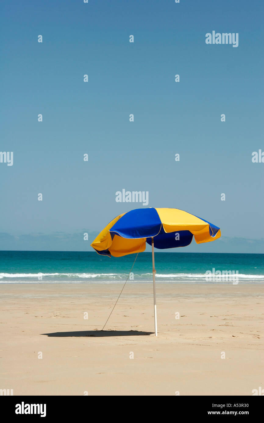Umbrella on Cable Beach in Broome Australia Stock Photo - Alamy