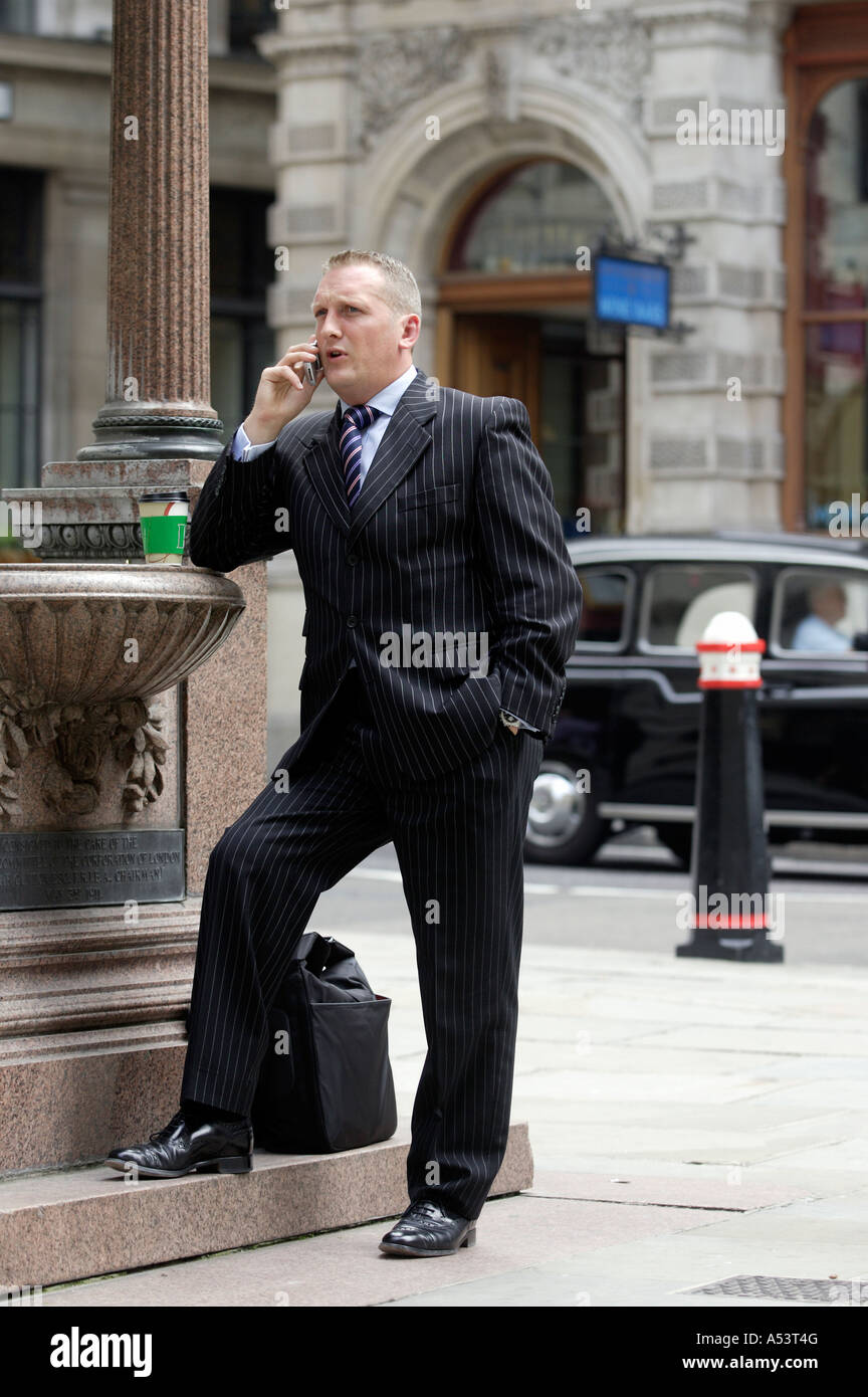 Street scene in the financial district, London, Great Britain Stock ...