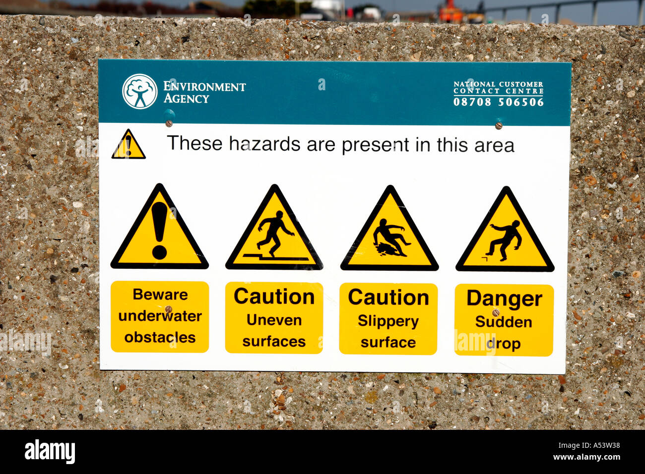 Beach warning signs hi-res stock photography and images - Alamy