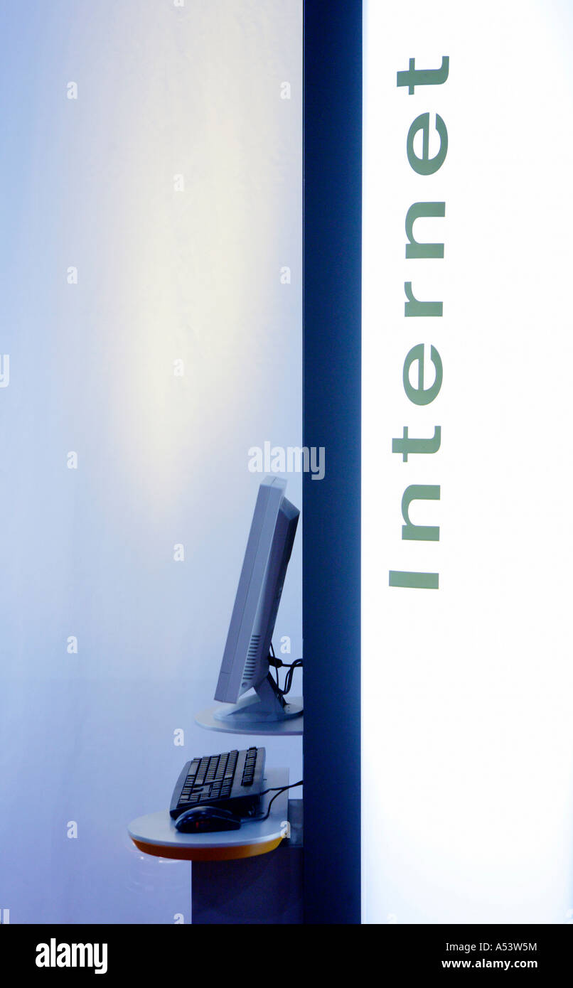 An internet stand Stock Photo - Alamy