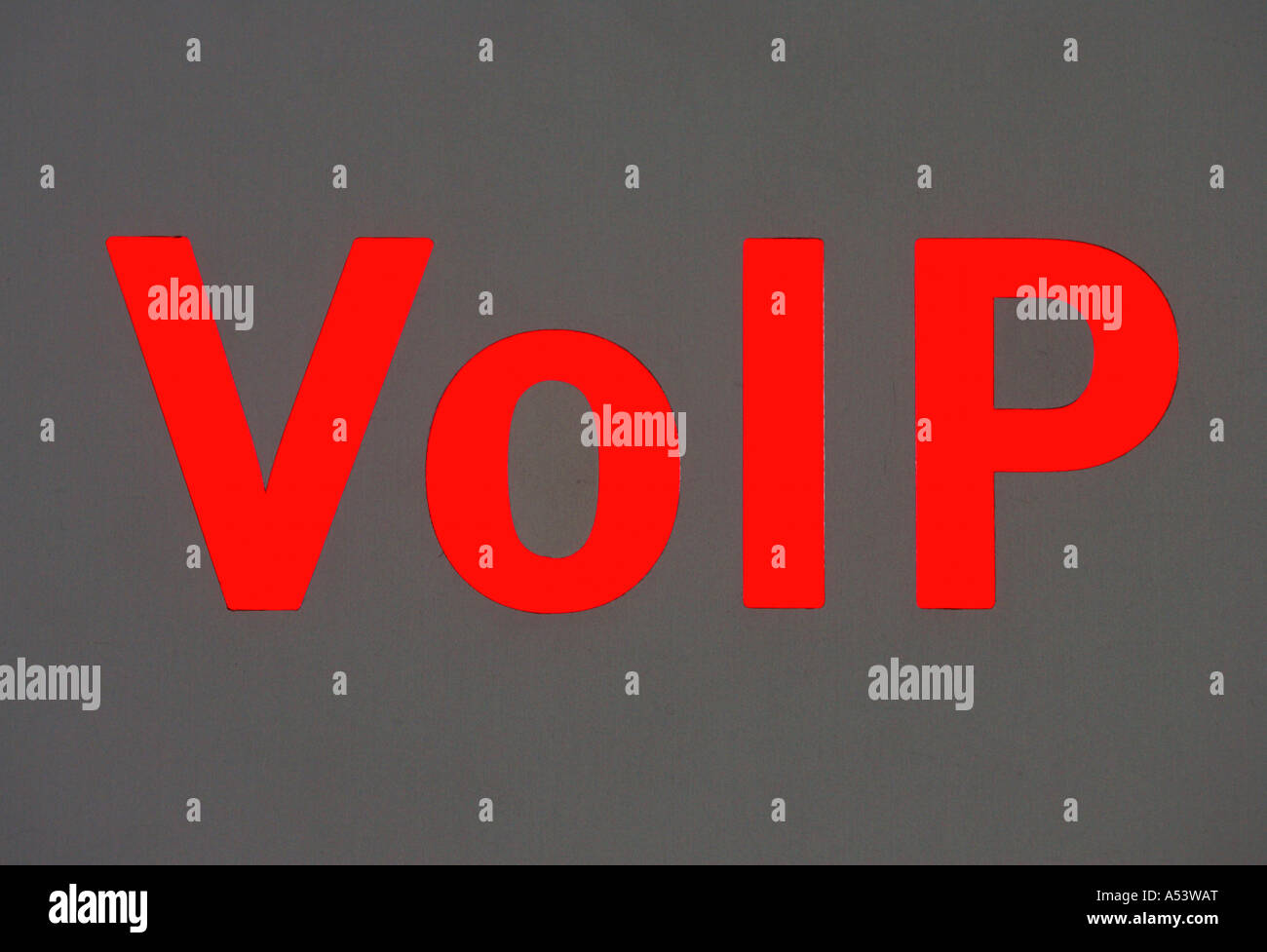 Red VoIP sign on gray background Stock Photo - Alamy