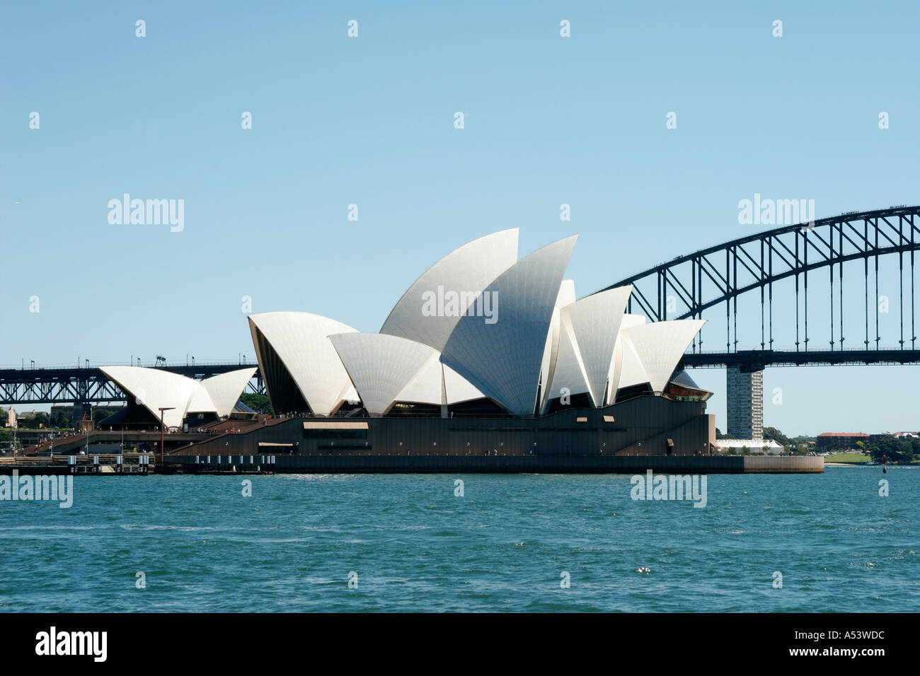 Sydney opera house and harbour harbor bridge in australia Stock Photo ...