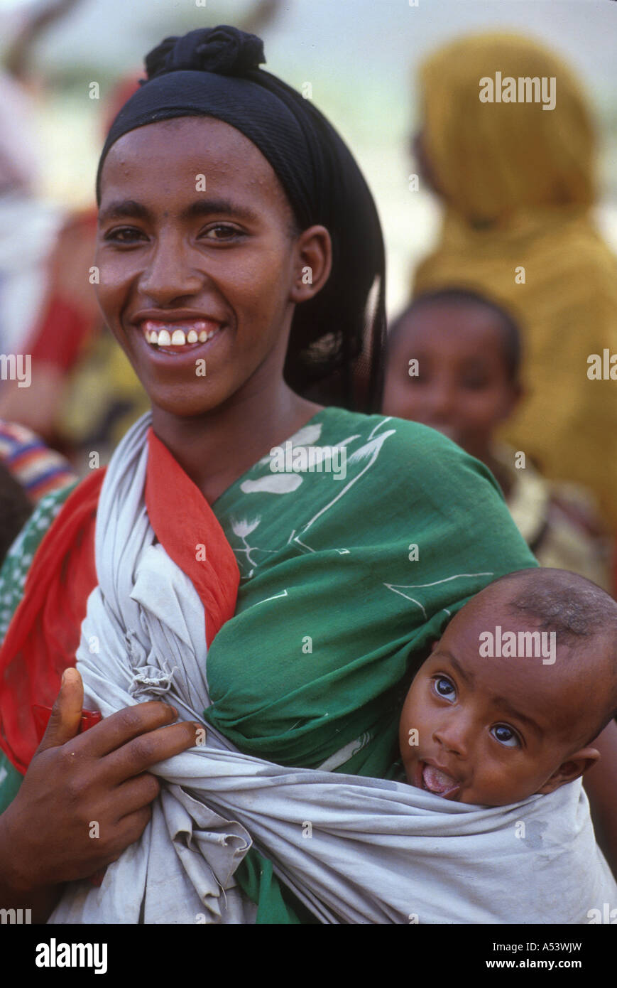 Painet ha2181 4416 ethiopia mother child hararge country developing ...