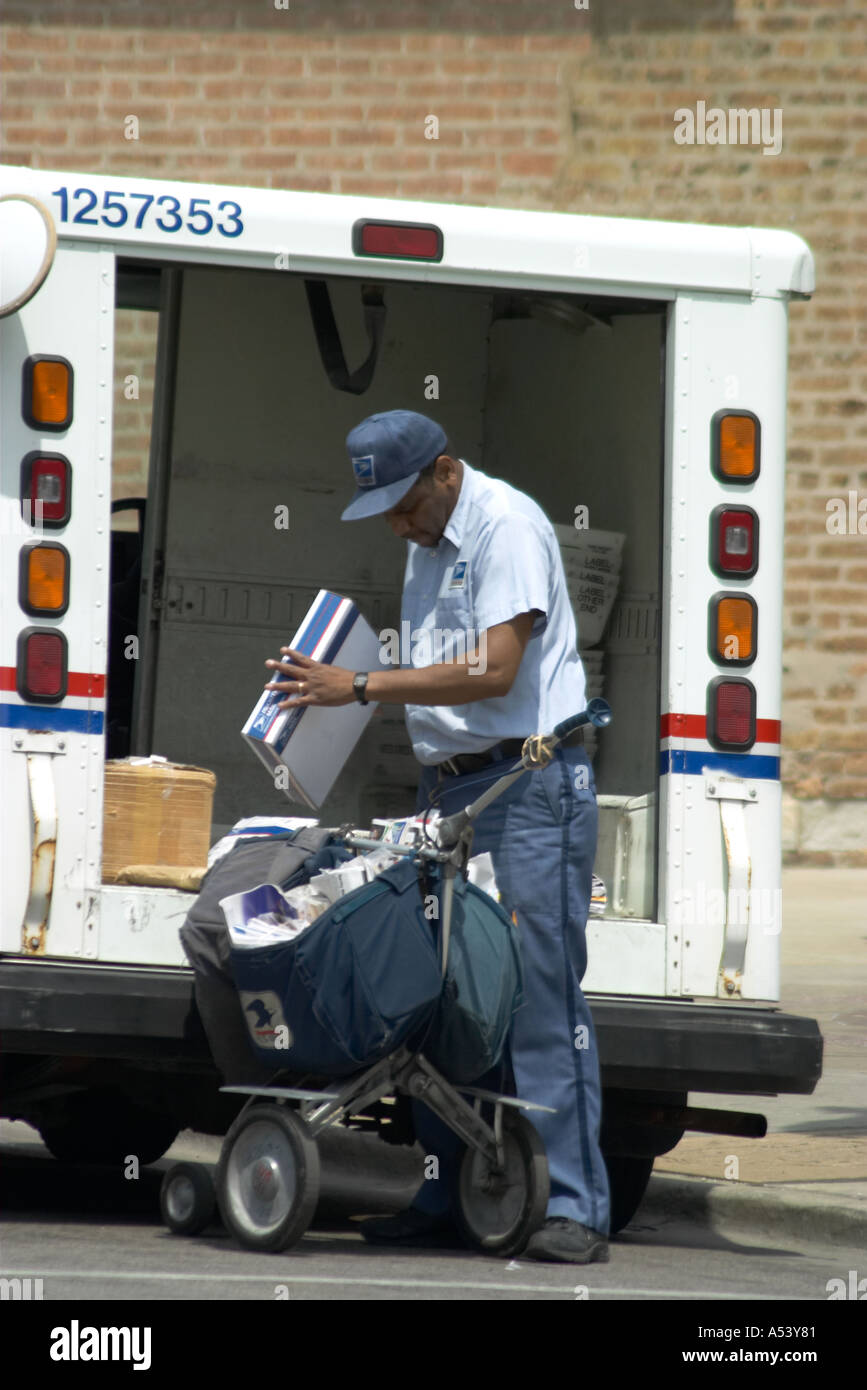 African american postal worker hi-res stock photography and images - Alamy