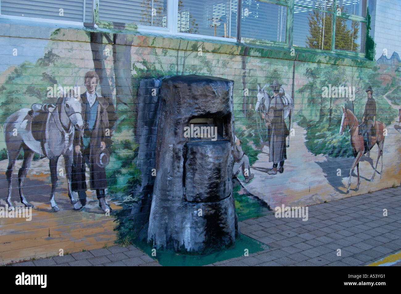 Murals in Sheffield Tasmania Australia Stock Photo - Alamy