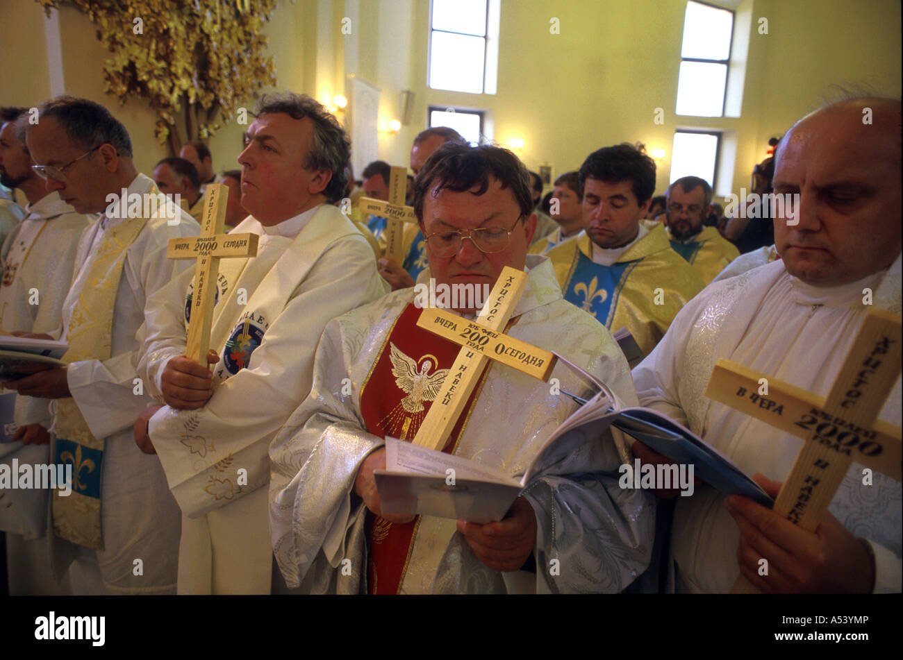 Painet ha2329 5152 men russia religion christian consecration new ...