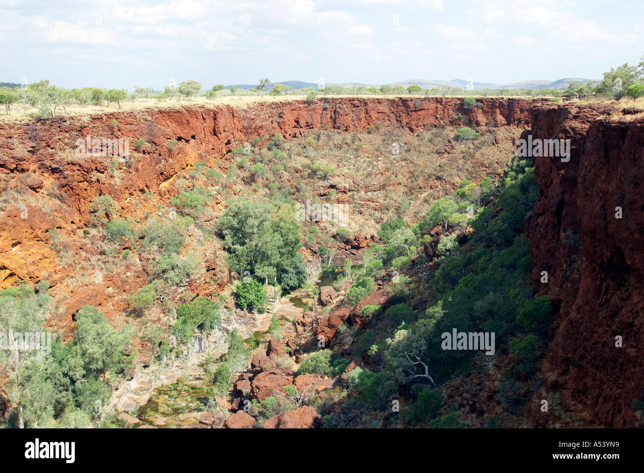 Dales Gorge Karijini National Park Pilbara region western australia WA ...