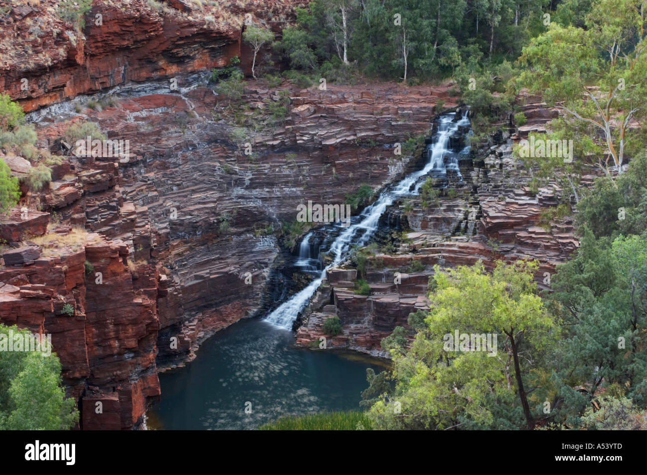 Fortescue falls Dales Gorge Karijini National Park Pilbara region ...