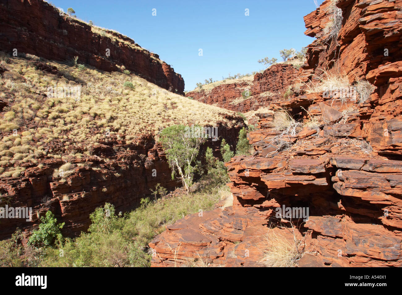Hancock Gorge Karijini National Park Pilbara region western australia ...