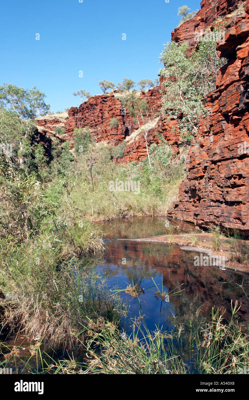 Hancock Gorge Karijini National Park Pilbara region western australia ...
