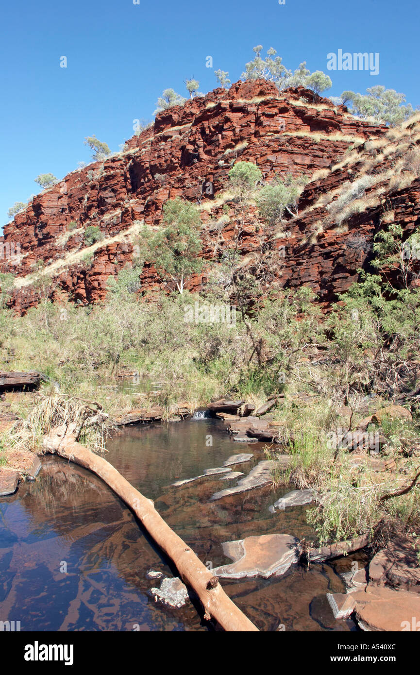Hancock Gorge Karijini National Park Pilbara region western australia ...