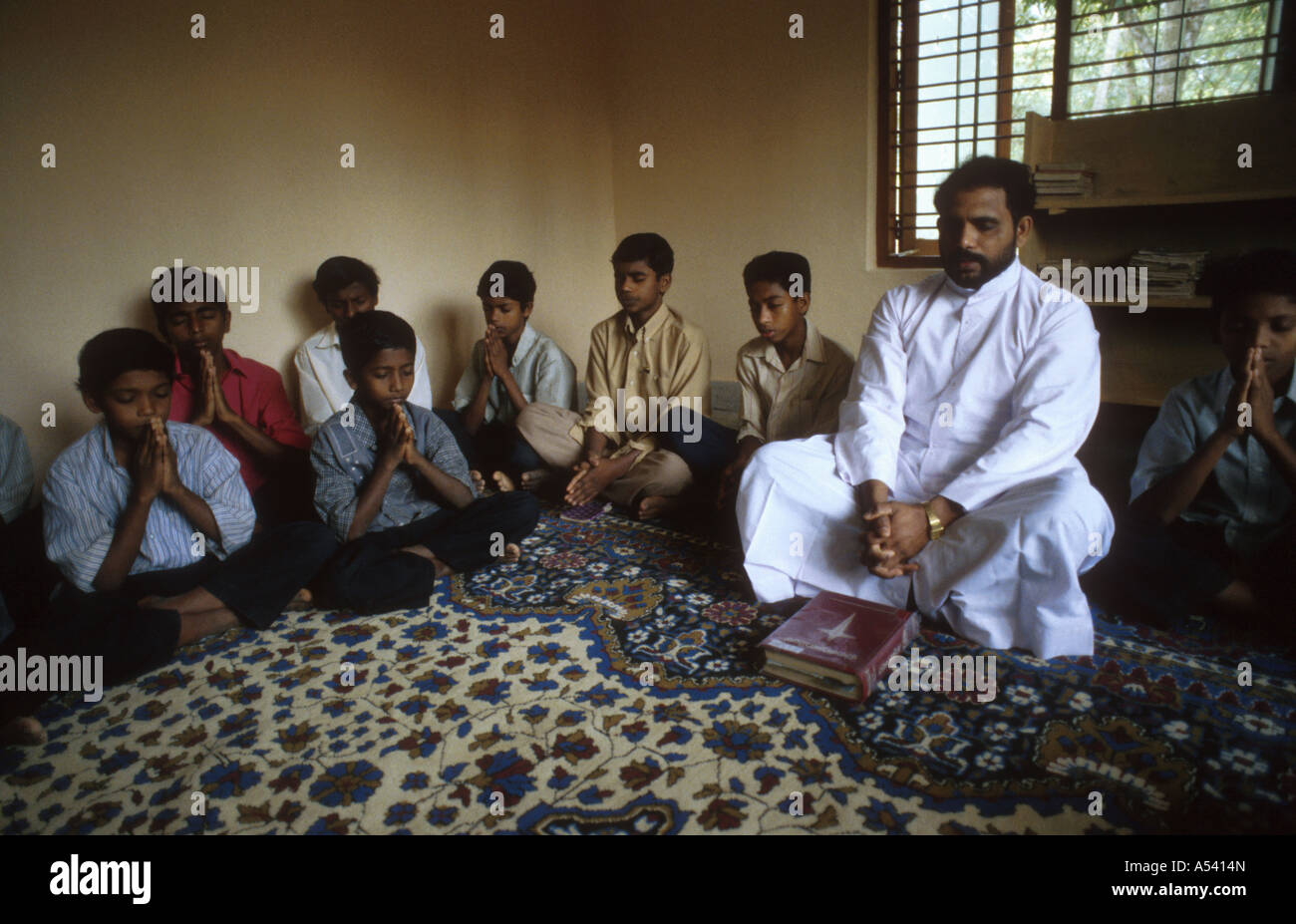 Painet ha2429 5255 india schools boys meditating catholic orphanage ...