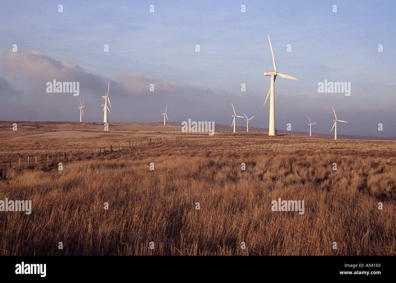 Wind turbine windmill carno wales hi-res stock photography and images ...