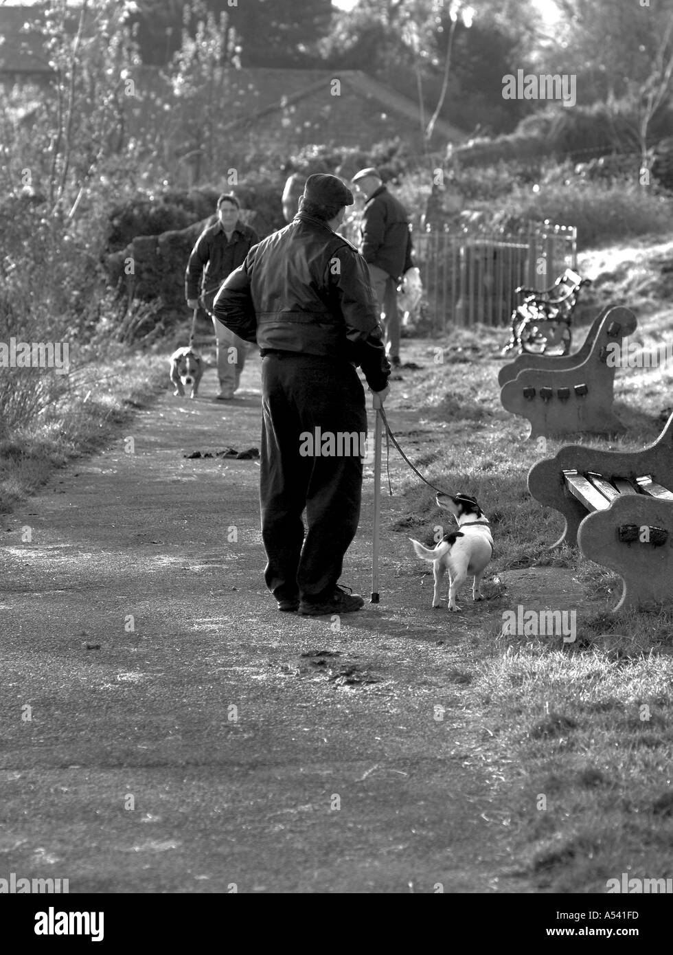 Oap walking Black and White Stock Photos & Images - Alamy