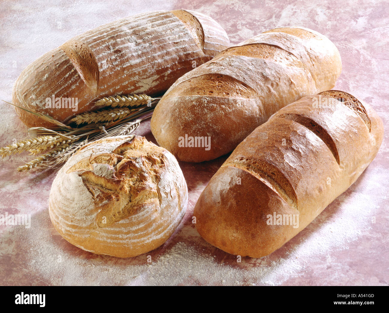 Various wheat loaves Stock Photo - Alamy