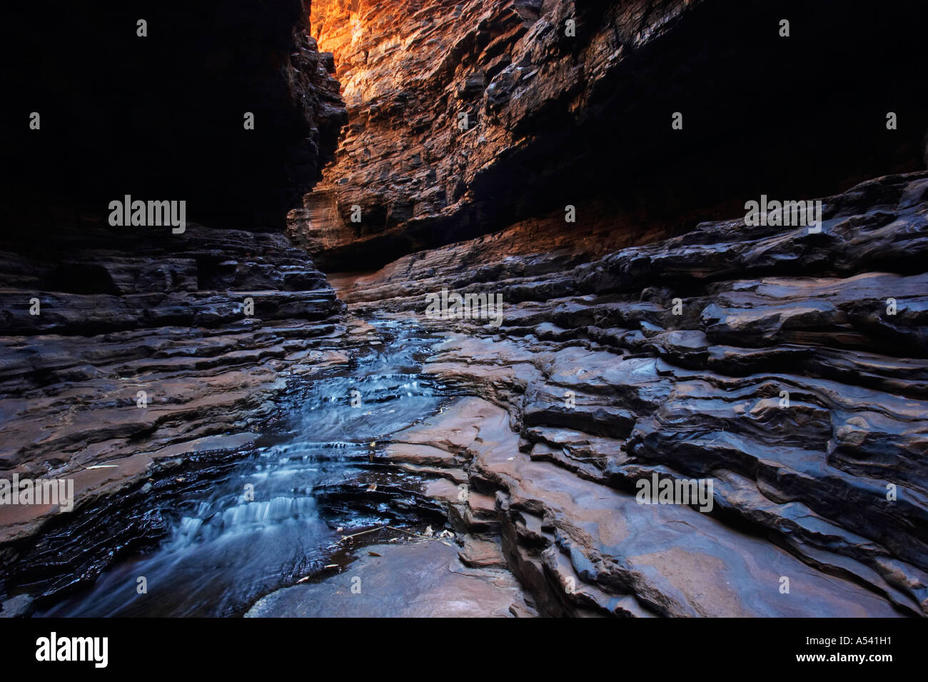 Hancock Gorge Karijini National Park Pilbara region western australia ...