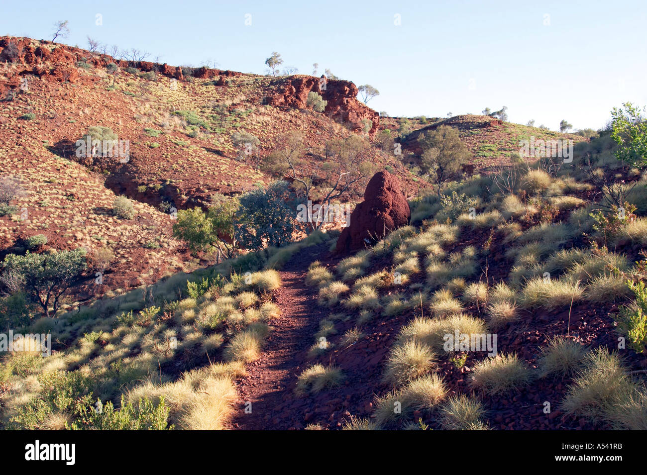 Hiking trail to Hamersley Gorge Pilbara region western australia WA ...
