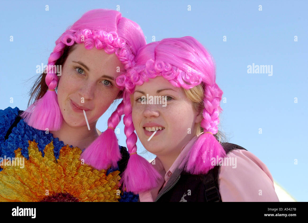 two girls at the fair Stock Photo - Alamy