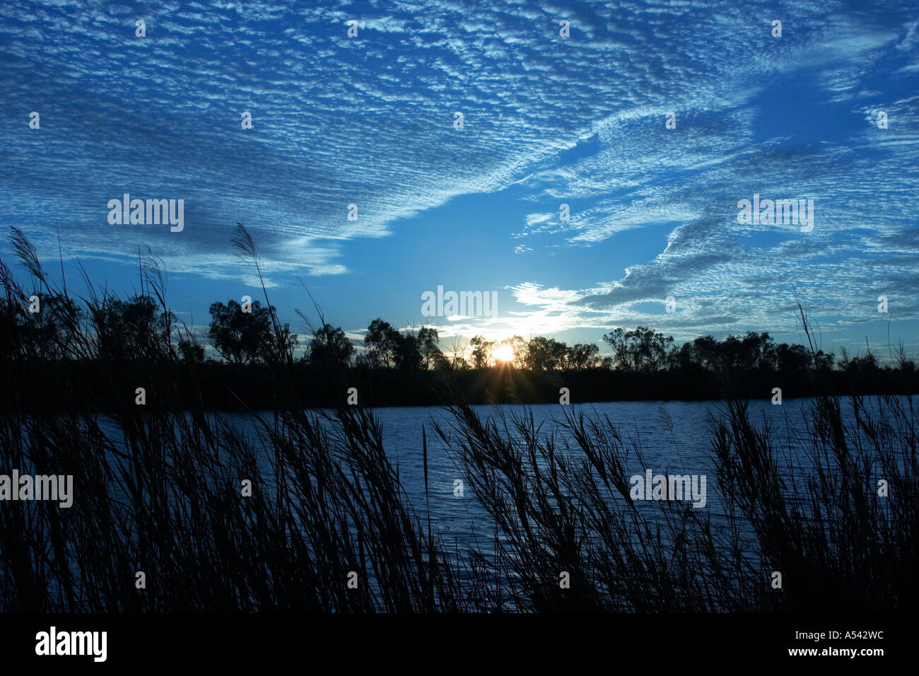 Sunrise at Deep Reach Pool Millstream Chichester National Park Pilbara ...