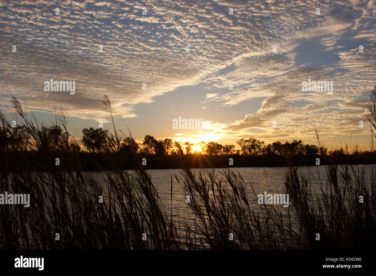 Sunrise at Deep Reach Pool Millstream Chichester National Park Pilbara ...