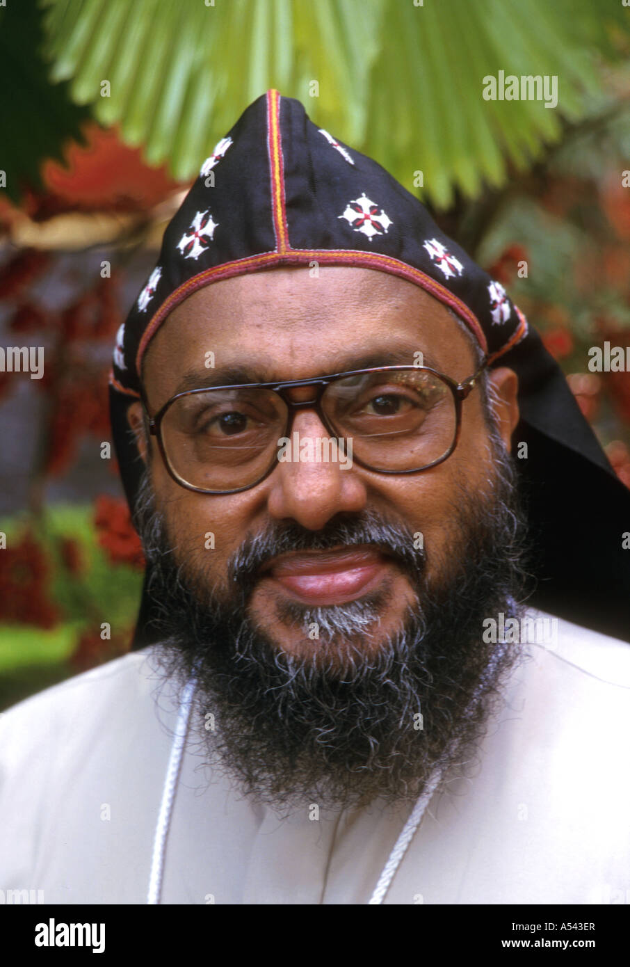 Painet ha2571 5412 man male india religion christian bishop head ...