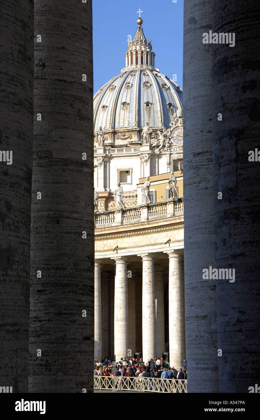Colonnade Basilica of Saint Peter Vatican Rome Italy Stock Photo - Alamy