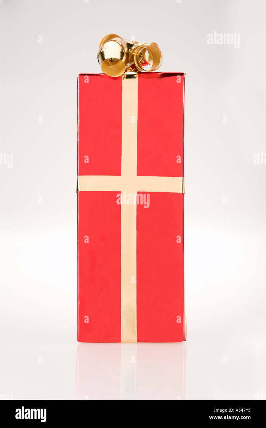 Present cut out in front of white background Stock Photo - Alamy