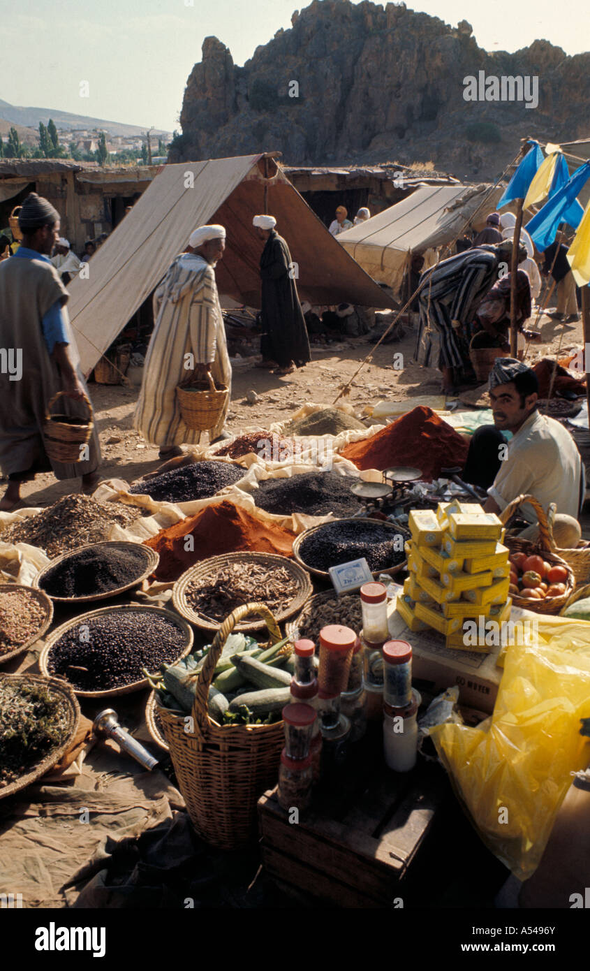 Painet hn1744 3335 morocco food stalls berber market azrou middle atlas ...