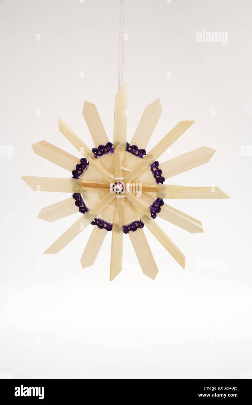 Straw star trimmings Stock Photo - Alamy