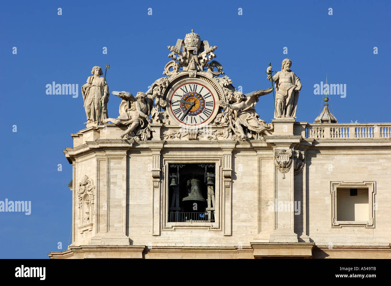 Vatican's bell Basilica of Saint Peter Vatican Rome Stock Photo - Alamy