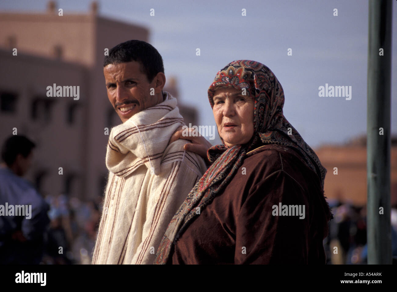 Painet hn1787 3854 morocco man woman marrakesh country developing ...