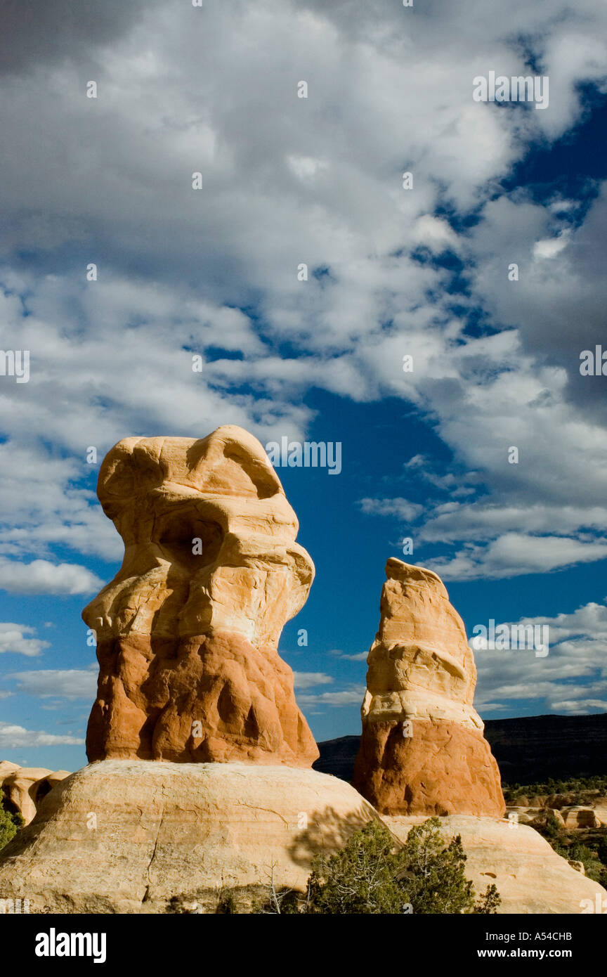 Sandstone spires in Devils Garden Grand Staircase Escalante National ...