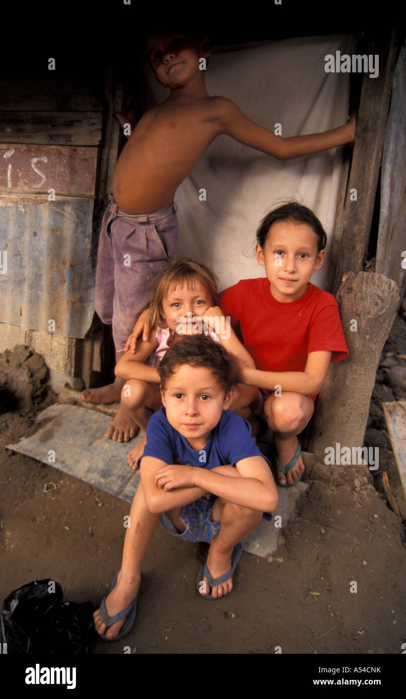Painet hn1893 4363 honduras children living slum san pedro sula country ...