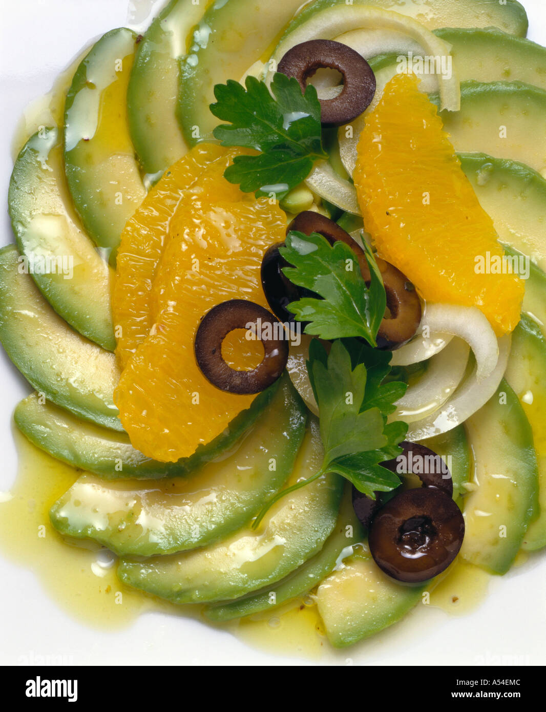 Avocado with Oranges Stock Photo - Alamy