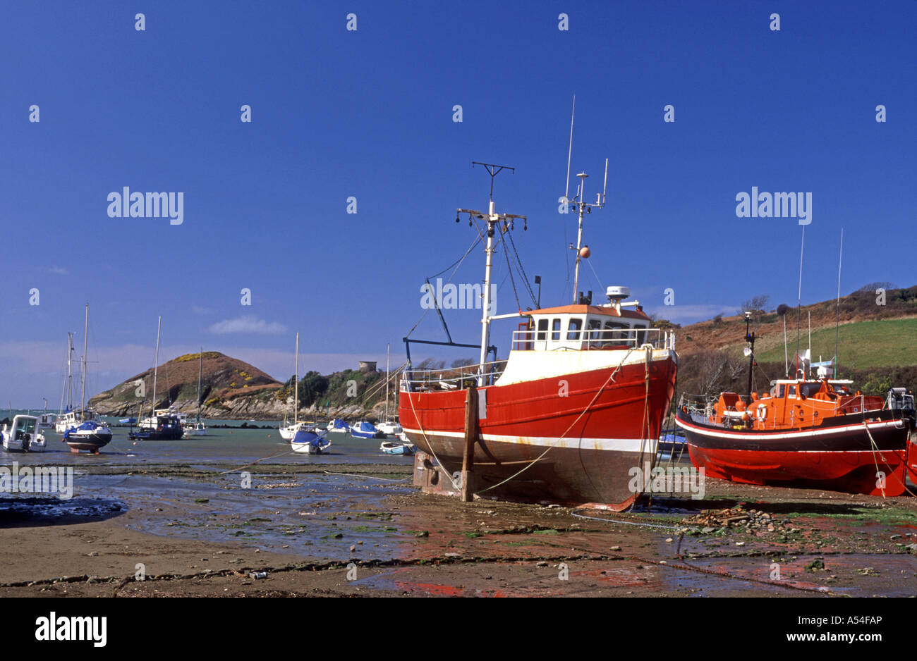 Watermouth North Devon provides a sheltered cove and boat mooring. XPL ...