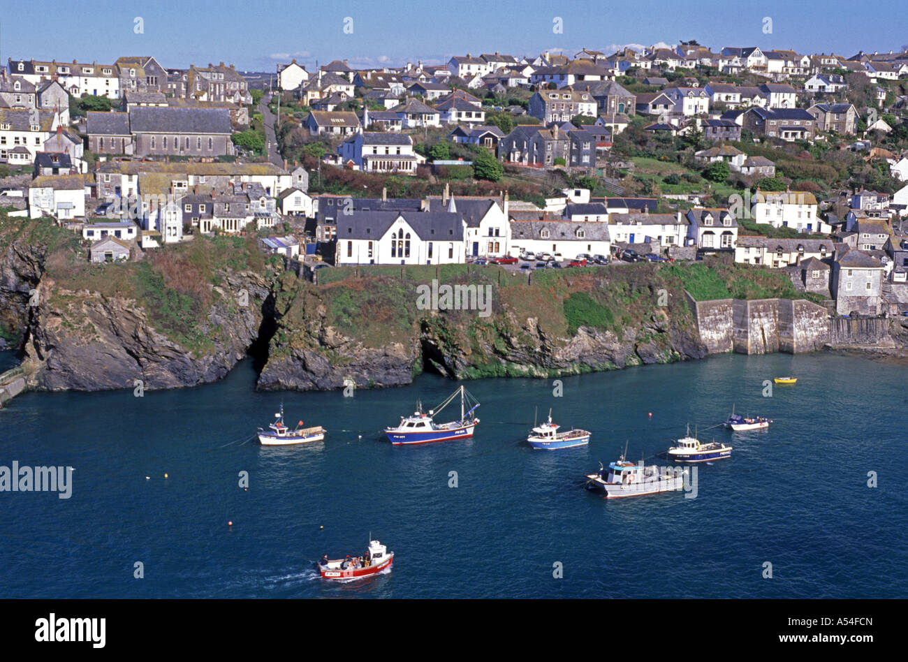 Port Issac on the Atlantic Coast of North Cornwall, England. XPL 4765 ...