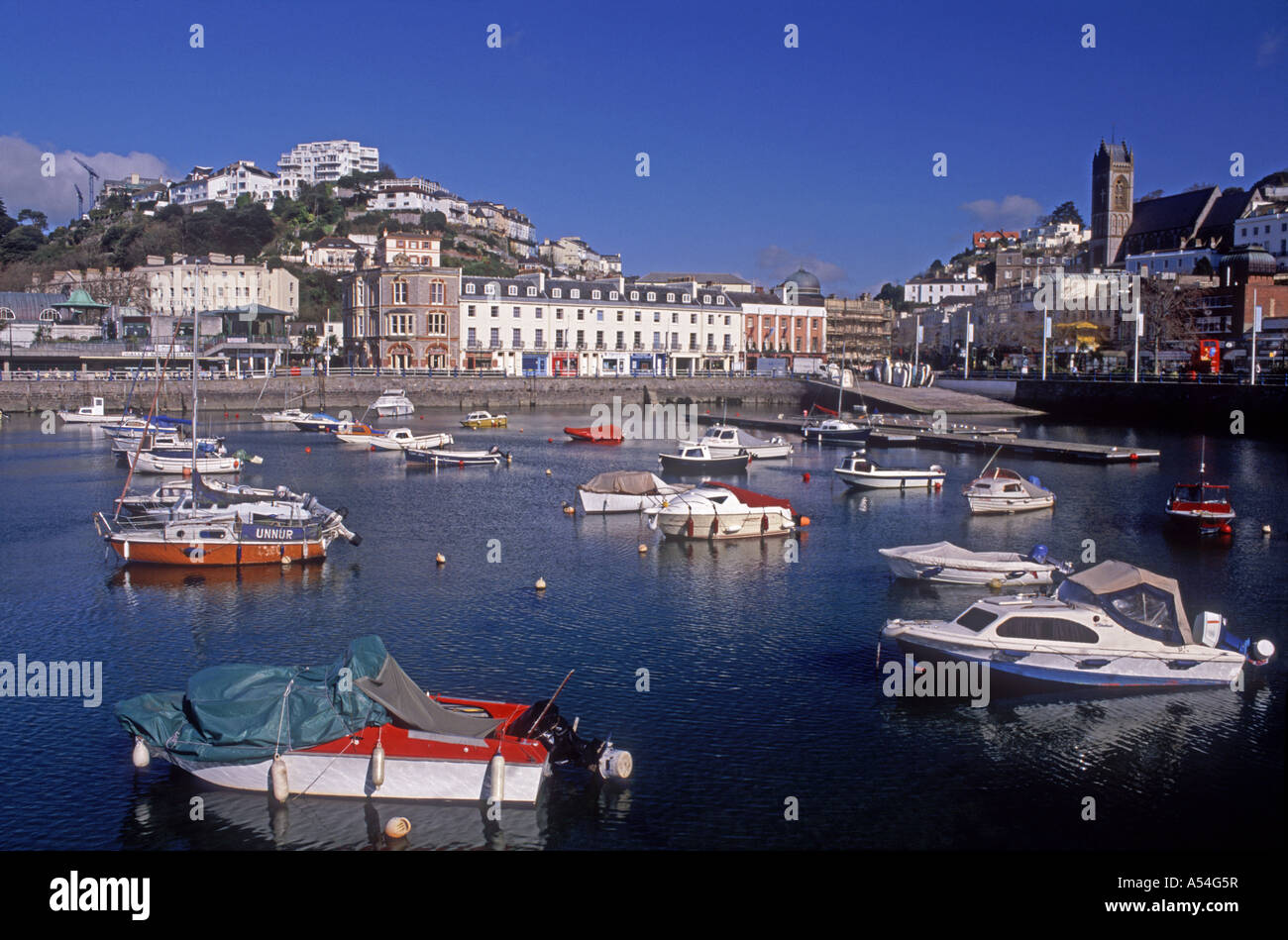 Torquay in the English Riviera, South Devon. XPL 4745-445 Stock Photo ...