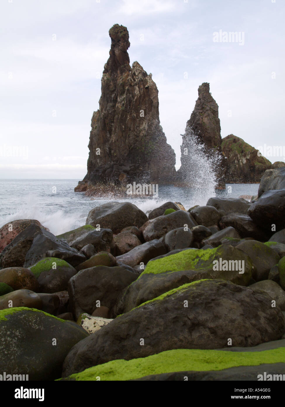 rock formation at the north coast, Madeira Stock Photo - Alamy